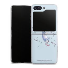 DeinDesign Galaxy Z Flip 5 Handy Hard Case Schutzh&uuml;lle transparent Smartphone Handy H&uuml;lle Winnie The Pooh Eeyore Official Licensed Product Disney Hard Case