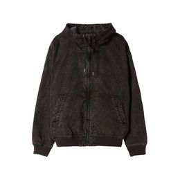 Bershka Übergangsjacke Damen Größe 36 black denim