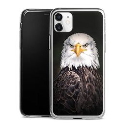 DeinDesign iPhone 11 Handy Slim Case Silikon Handyh&uuml;lle transparent H&uuml;lle extra d&uuml;nn Bird Animals Eagle Silikon Slim Case
