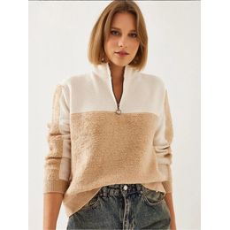Bianco Lucci Sweater female Beige size S/L