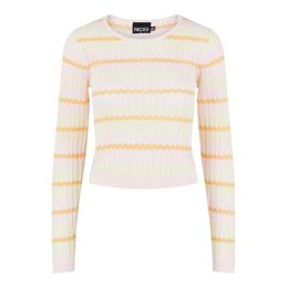 Pieces Pullover 'Venice' Damen Gr&ouml;&szlig;e XL creme / dunkelgelb