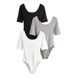 The Set Bodysuit female Grey, Black, White size S