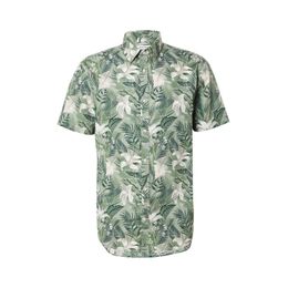 Jack & Jones JACK & JONES Hemd 'JJHawaii' Herren Gr&ouml;&szlig;e L tanne / pastellgr&uuml;n / wei&szlig;