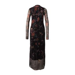 Oasis Kleid Damen Gr&ouml;&szlig;e 34 tanne / mauve / orange / schwarz Winterkleid