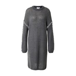 Vila Strickkleid 'Choca New' Damen Gr&ouml;&szlig;e XS dunkelgrau / wei&szlig;