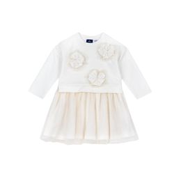 Chicco Kleid M&auml;dchen Gr&ouml;&szlig;e 86 champagner / wei&szlig;