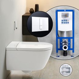 Villeroy & Boch Villeroy & Boch ViClean-I 200 Komplett-SET Dusch-WC mit neeos Vorwandelement,, V0E200R1+16791WH#SET,