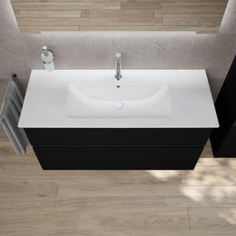 Duravit ME by Starck Waschtisch, evineo ineo5 evo Unterschrank B: 121 cm, 2 Ausz&uuml;ge, mit Griffmulde,, 23361232001+BE0716BM,