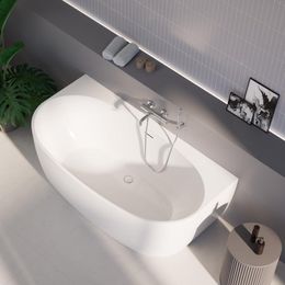 evineo ineo4 Vorwand-Badewanne L: 170 B: 90 H: 58 cm, BE0744WH,