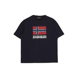 Napapijri T-Shirt 'Adige' Jungen Größe 152 blau / marine / rot / weiß