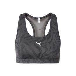 Puma Sport-BH '4KEEPS' Damen Gr&ouml;&szlig;e L dunkelgrau / schwarz / wei&szlig;