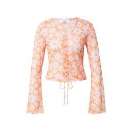 florence by mills exclusive for ABOUT YOU Shirt 'Foggy' Damen Gr&ouml;&szlig;e M orange / wei&szlig;