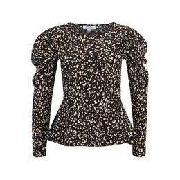 Dorothy Perkins Petite Shirt Damen Gr&ouml;&szlig;e L hellbeige / schwarz