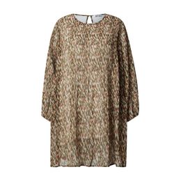 Z-ONE Kleid 'El44fie' Damen Gr&ouml;&szlig;e 52 beige / khaki / burgunder / melone Winterkleid