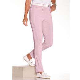 WITT Damen Bengalinhose mit elastischen Eins&auml;tzen, ros&eacute;, Gr&ouml;&szlig;e 20