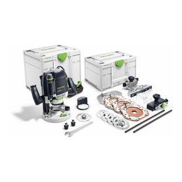 FESTOOL OF 2200 EB-Set Oberfr&auml;se mit leistungsstarkem Motor und hoher Pr&auml;zision f&uuml;r vielseitige Fr&auml;sarbeiten, inkl. Zubeh&ouml;r-Set, 576220)