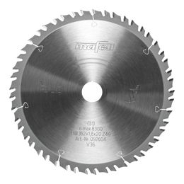 Mafell S&auml;geblatt-GT, 162 x 1,2 / 1,8 x 20 mm, Z 49-7, 3WZ/FZ, Feinschnitte in Holz (092604)