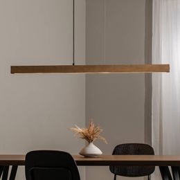 TK Lighting LED-Holzh&auml;ngeleuchte Teo, kiefer, 126 cm, Touchdimmer