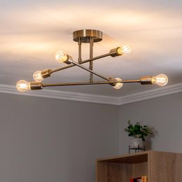 Opviq Deckenleuchte Flower 176, 6-flammig, gold antik