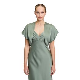 Vera Mont Damen Bolerojacke "Damen kurzarm"real sage, Gr. 36, Satin, Obermaterial: 100% Polyester; Futter: 100% Polyester, Jacken
