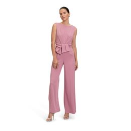 Overall Vera Mont "Damen mit weitem Bein", Damen, Gr. 42, Normalgr&ouml;&szlig;en, rosa (desert rose), Cr&ecirc;pe, Obermaterial: 95% Polyester, 5% Elasthan; Futter: 100% Polyester, ausgestellt, U-Boot-Ausschnitt, Overalls Overall, Bunddetail