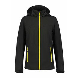 Icepeak Softshelljacke "Brimfield" in Schwarz/ Gelb - 67% | Gr&ouml;&szlig;e 48 | Herren-outdoorjacken