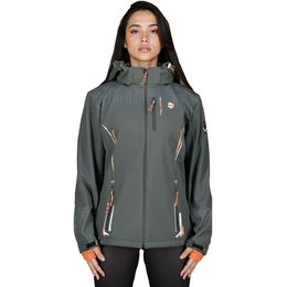 Geographical Norway Softshelljacke "Trelina" in Dunkelgrau - 65% | Gr&ouml;&szlig;e XL | Damen-outdoorjacken