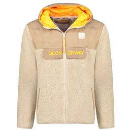 Geographical Norway Fleecejacke "Teclass" in Beige - 71% | Gr&ouml;&szlig;e M | Herren-pullover-sport
