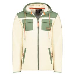 Geographical Norway Fleecejacke "Toulouse" in Creme - 70% | Gr&ouml;&szlig;e L | Herren-pullover-sport