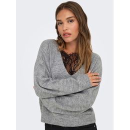 Only Pullover in Grau - 37% | Gr&ouml;&szlig;e M | Damen-pullover-cardigans