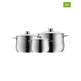 WMF 6tlg. Edelstahl-Kocht&ouml;pfe-Set ''Diadem Plus'' - 35% | Kochgeschirr