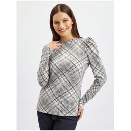 ORSAY Pullover in Grau/ Creme - 61% | Gr&ouml;&szlig;e M | Damen-pullover-cardigans