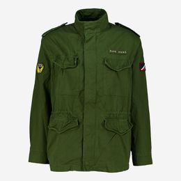Pepe Jeans Dunkelgrüner Jovan Parka im Militärstil
