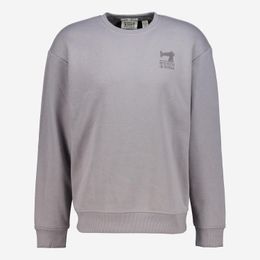 Scotch & Soda Graues Sweatshirt mit gesticktem Logo