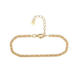 CAI Armband 925 Silber vergoldet K&ouml;nigskette diamantiert