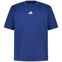 Gro&szlig;e Gr&ouml;&szlig;en Adidas T-Shirt aus Baumwolle Farbe blau/wei&szlig; Gr&ouml;&szlig;e: XXL