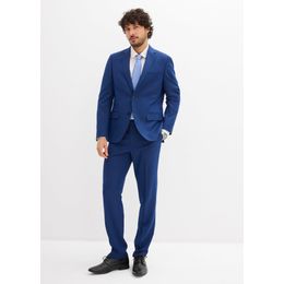 bonprix Anzug mit Krawatte (3-tlg.Set) Slim Fit, blau