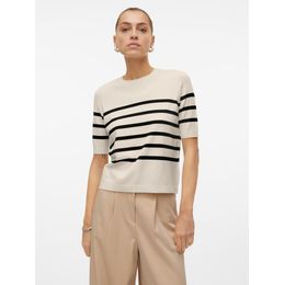 V&eacute;ro Moda Vero Moda Pullover in Creme/ Schwarz - 40% | Gr&ouml;&szlig;e M | Damen-pullover-cardigans