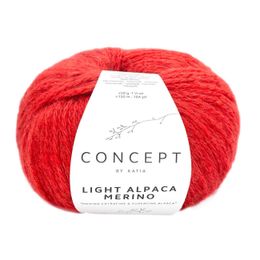 Light Alpaca Merino von Katia, Scharlachrot, aus Schurwolle