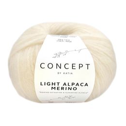Light Alpaca Merino von Katia, Wei&szlig;, aus Schurwolle