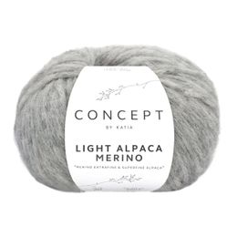 Light Alpaca Merino von Katia, Hellgrau, aus Schurwolle