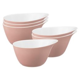 Seltmann Weiden Schale "M&uuml;slischalen Life Fashion 600 ml 6er Set", B/H/L: 15,7cm, rosa, Sch&uuml;sseln