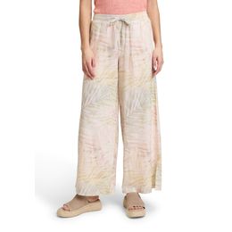 Cartoon Damen Leinenhose "Damen mit Aufdruck"cream, apricot, Gr. 42, Leinenmischung, Obermaterial: 55% Leinen, 45% Viskose., Hosen, Form