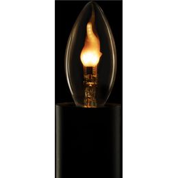 Segula LED-Filament "LED Kerze smokey grau, E14", L:10cm &Oslash;:3,5cm, gelb, Leuchtmittel