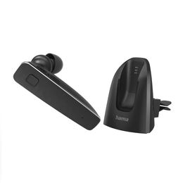 Hama Bluetooth-Kopfh&ouml;rer "Bluetooth Headset MyVoice2100, mono, in ear, Ohrb&uuml;gel, f&uuml;r zwei Ger&auml;te", schwarz, Kopfh&ouml;rer