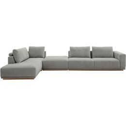 Wohnlandschaft Musterring, B:395cm H:78cm T:202cmgrau, 100% Polyester, Sofas