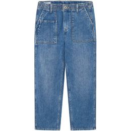 Pepe Jeans Jungen Loose-fit-Jeans "LOOSE UTILITY", blau, Gr. 16, Denim/Jeans, Obermaterial: 100% Baumwolle, Jeans, for BOYS