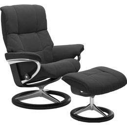 Relaxsessel stressless, B:92cm H:103cm T:79cm, grau, Leder BATICK: BATICK ist ein leicht korrigiertes, durchgefärbtes und genarbtes Möbelleder, bei
