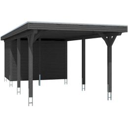 Skan Holz Einzelcarport SKANHOLZ, grau, Carports, "Spessart"