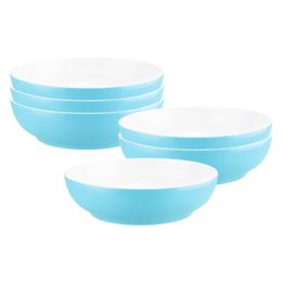 Seltmann Weiden Schale "Foodbowls Liberty Pure Colors &oslash; 25 cm 6er Set", B/H/L: 25,4cmlagoon blau, Sch&uuml;sseln